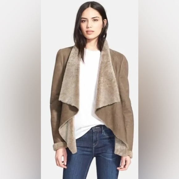 Vince | Jackets & Coats | Vince Genuine Shearling Cascade Collar Jacket ...